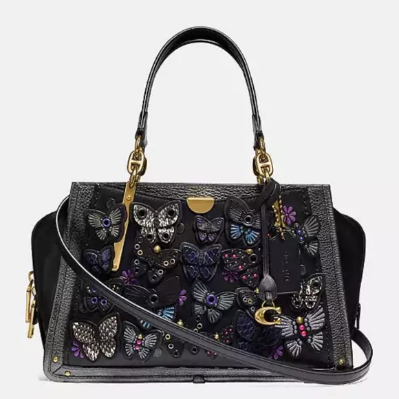 Coach | Bags | Coach Dreamer With Butterfly Applique And Snakeskin ...